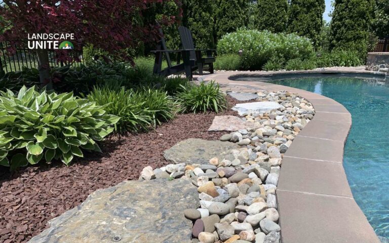 21 Best landscaping around pool with rocks ideas for home